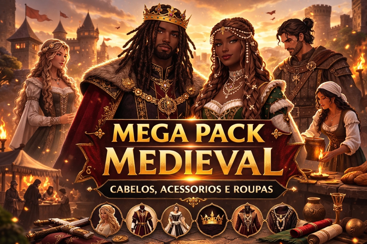Mega Pack Medieval: Crie Reinos e Personagens Incríveis